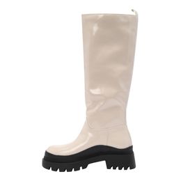 Nasty Gal Stiefel Damen Größe 38 beige / schwarz Winterschuhe