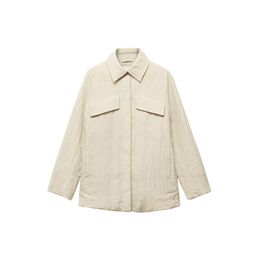Mango Between-Season Jacket 'Espuma' female Beige size L