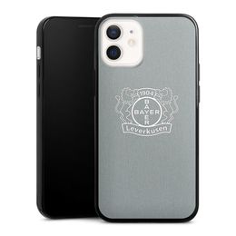 DeinDesign iPhone 12 mini Handy Slim Case extra d&uuml;nn Silikon Handyh&uuml;lle schwarz H&uuml;lle Bayer 04 Leverkusen Coat Of Arms Official Licensed Product Silikon Slim 