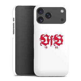 DeinDesign iPhone 17 Pro Max Handy Premium Case Smartphone Handyh&uuml;lle Schutzh&uuml;lle matt Official Licensed Product Lettering Vfb Stuttgart Premium Case