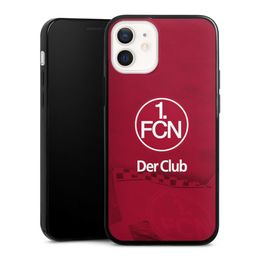DeinDesign iPhone 12 mini Handy Slim Case extra d&uuml;nn Silikon Handyh&uuml;lle schwarz H&uuml;lle Bundesliga 1. Fc N&uuml;rnberg Official Licensed Product Silikon Slim Case