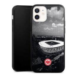 DeinDesign iPhone 12 mini Handy Slim Case extra d&uuml;nn Silikon Handyh&uuml;lle schwarz H&uuml;lle Eintracht Frankfurt Sge Stadium Silikon Slim Case