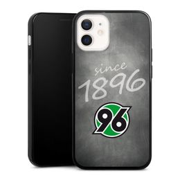 DeinDesign iPhone 12 mini Handy Slim Case extra d&uuml;nn Silikon Handyh&uuml;lle schwarz H&uuml;lle Hannover 96 H96 Official Licensed Product Silikon Slim Case