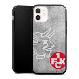 DeinDesign iPhone 12 mini Handy Slim Case extra d&uuml;nn Silikon Handyh&uuml;lle schwarz H&uuml;lle 1. Fck Devil 1. Fc Kaiserslautern Silikon Slim Case