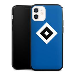 DeinDesign iPhone 12 mini Handy Slim Case extra d&uuml;nn Silikon Handyh&uuml;lle schwarz H&uuml;lle Logo Hsv Hamburger Sv Silikon Slim Case