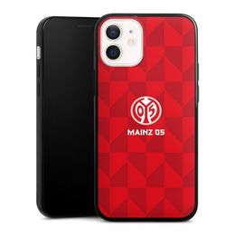 DeinDesign iPhone 12 mini Handy Slim Case extra d&uuml;nn Silikon Handyh&uuml;lle schwarz H&uuml;lle Official Licensed Product Merchandise Mainz 05 Silikon Slim Case