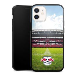 DeinDesign iPhone 12 mini Handy Slim Case extra d&uuml;nn Silikon Handyh&uuml;lle schwarz H&uuml;lle Stadium Rb Leipzig Official Licensed Product Silikon Slim Case