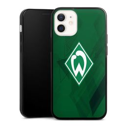 DeinDesign iPhone 12 mini Handy Slim Case extra d&uuml;nn Silikon Handyh&uuml;lle schwarz H&uuml;lle Sv Werder Bremen Coat Of Arms Official Licensed Product Silikon Slim Case