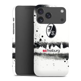 DeinDesign iPhone 17 Pro Max Handy Premium Case Smartphone Handyh&uuml;lle Schutzh&uuml;lle matt Skyline Sc Freiburg Logo Premium Case