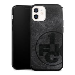 DeinDesign iPhone 12 mini Handy Slim Case extra d&uuml;nn Silikon Handyh&uuml;lle schwarz H&uuml;lle Concrete 1. Fc Kaiserslautern 1. Fck Silikon Slim Case