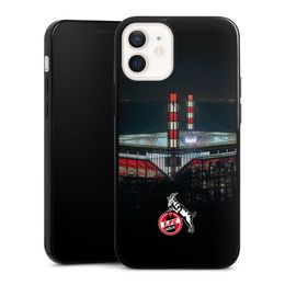 DeinDesign iPhone 12 mini Handy Slim Case extra d&uuml;nn Silikon Handyh&uuml;lle schwarz H&uuml;lle Stadium 1. Fc K&ouml;ln Official Licensed Product Silikon Slim Case