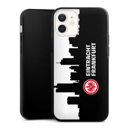 DeinDesign iPhone 12 mini Handy Slim Case extra d&uuml;nn Silikon Handyh&uuml;lle schwarz H&uuml;lle Eintracht Frankfurt Sge Official Licensed Product Silikon Slim Case