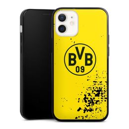 DeinDesign iPhone 12 mini Handy Slim Case extra d&uuml;nn Silikon Handyh&uuml;lle schwarz H&uuml;lle Borussia Dortmund Borusse Official Licensed Product Silikon Slim Case