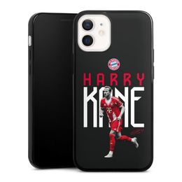 DeinDesign iPhone 12 mini Handy Slim Case extra d&uuml;nn Silikon Handyh&uuml;lle schwarz H&uuml;lle Harry Kane Official Licensed Product Fc Bayern M&uuml;nchen Silikon Slim Case
