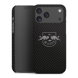 DeinDesign iPhone 17 Pro Max Handy Premium Case Smartphone Handyh&uuml;lle Schutzh&uuml;lle matt Rb Leipzig Carbon Metallic Look Premium Case