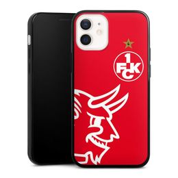 DeinDesign iPhone 12 mini Handy Slim Case extra d&uuml;nn Silikon Handyh&uuml;lle schwarz H&uuml;lle Devil Star 1. Fc Kaiserslautern Silikon Slim Case