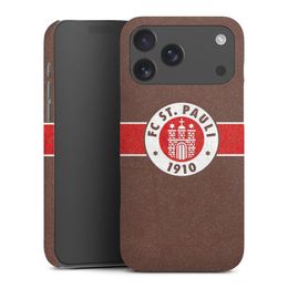DeinDesign iPhone 17 Pro Max Handy Premium Case Smartphone Handyh&uuml;lle Schutzh&uuml;lle matt Fc St. Pauli Logo Official Licensed Product Premium Case