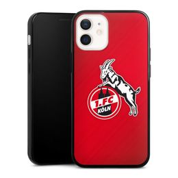 DeinDesign iPhone 12 mini Handy Slim Case extra d&uuml;nn Silikon Handyh&uuml;lle schwarz H&uuml;lle 1. Fc K&ouml;ln Effzeh Official Licensed Product Silikon Slim Case
