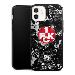 DeinDesign iPhone 12 mini Handy Slim Case extra d&uuml;nn Silikon Handyh&uuml;lle schwarz H&uuml;lle Coat Of Arms 1. Fc Kaiserslautern Muster Silikon Slim Case