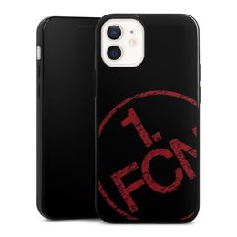 DeinDesign iPhone 12 mini Handy Slim Case extra d&uuml;nn Silikon Handyh&uuml;lle schwarz H&uuml;lle Texture Merchandise 1. Fcn Silikon Slim Case