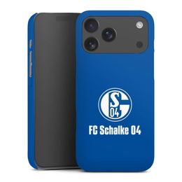 DeinDesign iPhone 17 Pro Max Handy Premium Case Smartphone Handyh&uuml;lle Schutzh&uuml;lle matt Fc Schalke 04 Official Licensed Product Logo Premium Case