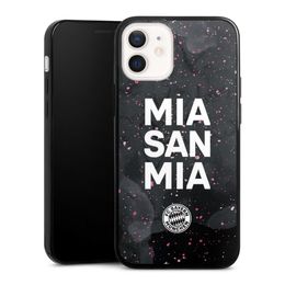 DeinDesign iPhone 12 mini Handy Slim Case extra d&uuml;nn Silikon Handyh&uuml;lle schwarz H&uuml;lle Mia San Mia Girl Style Fc Bayern M&uuml;nchen Silikon Slim Case