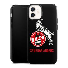 DeinDesign iPhone 12 mini Handy Slim Case extra d&uuml;nn Silikon Handyh&uuml;lle schwarz H&uuml;lle Transparent Official Licensed Product 1. Fc K&ouml;ln Silikon Slim Case