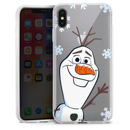 DeinDesign iPhone Xs Max Handy Silikon H&uuml;lle Case transparent Handyh&uuml;lle Disney Frozen 2 Frozen Olaf Silikon Case