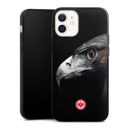 DeinDesign iPhone 12 mini Handy Slim Case extra d&uuml;nn Silikon Handyh&uuml;lle schwarz H&uuml;lle European Cup Official Licensed Product Eintracht Frankfurt Silikon Slim 