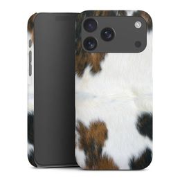 DeinDesign iPhone 17 Pro Max Handy Premium Case Smartphone Handyh&uuml;lle Schutzh&uuml;lle matt Cow Fur Cow Skin Premium Case