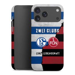 DeinDesign iPhone 17 Pro Max Handy Premium Case Smartphone Handyh&uuml;lle Schutzh&uuml;lle matt Friendship 1. Fc N&uuml;rnberg Fc Schalke 04 Premium Case