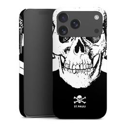 DeinDesign iPhone 17 Pro Max Handy Premium Case Smartphone Handyh&uuml;lle Schutzh&uuml;lle matt Totenkopf Fc St. Pauli Official Licensed Product Premium Case