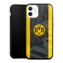 DeinDesign iPhone 12 mini Handy Slim Case extra d&uuml;nn Silikon Handyh&uuml;lle schwarz H&uuml;lle Bvb Borussia Dortmund Stadium Silikon Slim Case