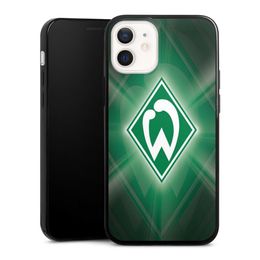 DeinDesign iPhone 12 mini Handy Slim Case extra d&uuml;nn Silikon Handyh&uuml;lle schwarz H&uuml;lle Sv Werder Bremen Coat Of Arms Official Licensed Product Silikon Slim Case