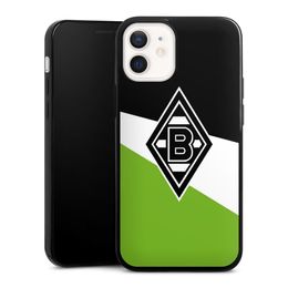 DeinDesign iPhone 12 mini Handy Slim Case extra d&uuml;nn Silikon Handyh&uuml;lle schwarz H&uuml;lle Gladbach Official Licensed Product Borussia M&ouml;nchengladbach Silikon Slim 