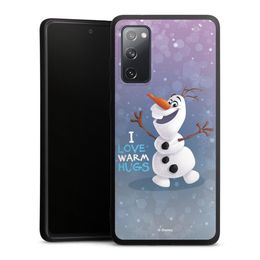 DeinDesign Galaxy S20 FE Handy Premium Silikon H&uuml;lle Handyh&uuml;lle schwarz Case Frozen Olaf Official Licensed Product Frozen Silikon Premium Case