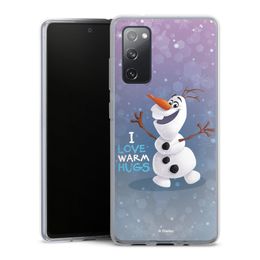 DeinDesign Galaxy S20 FE 5G Handy Silikon H&uuml;lle Case transparent Handyh&uuml;lle Frozen Olaf Official Licensed Product Frozen Silikon Case