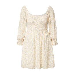 Hollister Kleid 'EMEA' Damen Größe 34 goldgelb / pastellgelb / grau / pastellorange Winterkleid