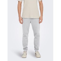 Only & Sons ONLY & SONS Sweathose "Ceres" in Hellgrau - 43% | Gr&ouml;&szlig;e M | Herren-plussize