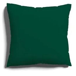 Kissenbezug Schlafgut "EASY JERSEY Kissenh&uuml;lle 100% Baumwolle, weicher Edel-Jersey, b&uuml;gelfrei", gr&uuml;n (gr&uuml;n deep), B:40cm L:40cm, Jersey, Obermaterial: 100% Baumwolle, Kissenbez&uuml;ge, Kissenbezug, mit farblich angepasstem Rei&szlig;verschluss, pflegeleicht, formstabil