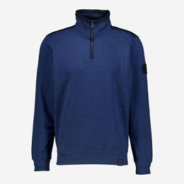 Casamoda Blaues Sweatshirt mit halbem Reißverschluss