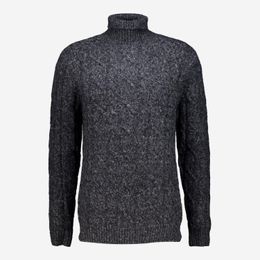 Casual Friday Dunkelgrauer Pullover mit Rollkragen