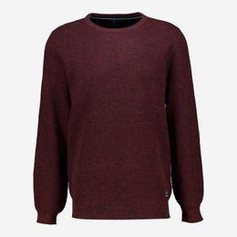 Casamoda Rot-blauer Pullover mit Rundhalsausschnitt