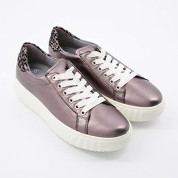 Ara Hellviolette Sneaker aus Leder