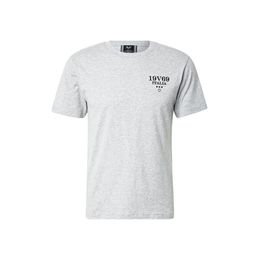 19V69 Italia T-Shirt 'Frank' Herren Gr&ouml;&szlig;e XL graumeliert / schwarz