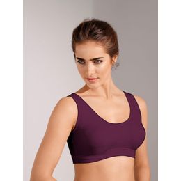 w&auml;schepur w&auml;schepur Damen Bustier mit Softbund, aubergine + marine, Gr&ouml;&szlig;e 50