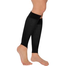 Damen St&uuml;tzende Wadenstulpen schwarz, Gr&ouml;&szlig;e 0