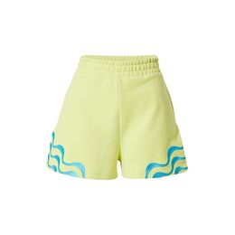 The Wolf Gang Shorts 'VELA' Damen Gr&ouml;&szlig;e 34 neonblau / apfel