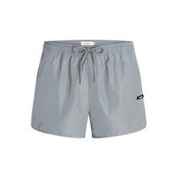 Calvin Klein Swimwear Badeshorts 'RUNNER' Herren Größe XXL grau / schwarz