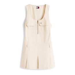 Tommy Jeans Kleid Damen Gr&ouml;&szlig;e 34 beige Winterkleid